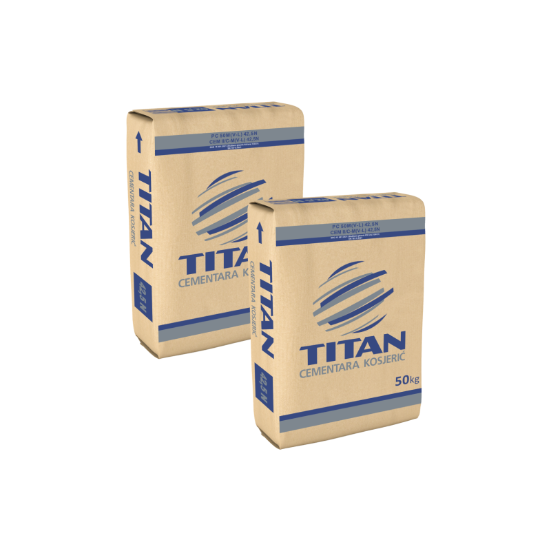 CEMENT TITAN 42.5N 25kg PC 50M(V-L) 42,5N /CEM II/C-M(V-L) 42,5N