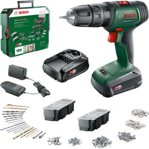 BOSCH®Aku bušilica odvrtač UniversalImpact 18V + 2 akumulatora + 241-delni set + punjac