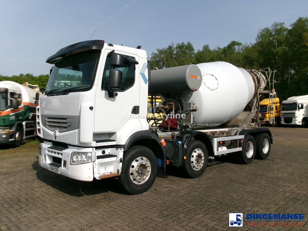 Renault Premium Lander 8x4 RHD Cifa concrete mixer 8 m3 kamion s mešalicom za beton