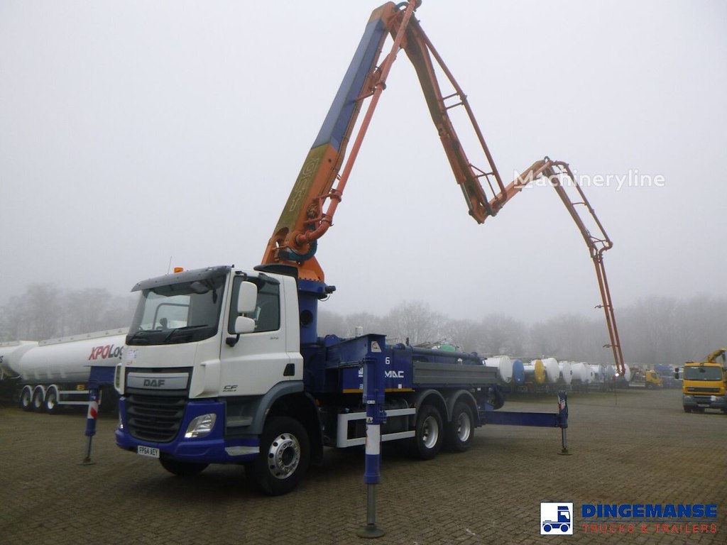 DAF D.A.F. CF 370 6X4 RHD Sermac 5Z36 concrete pump 36 m pumpa za beton