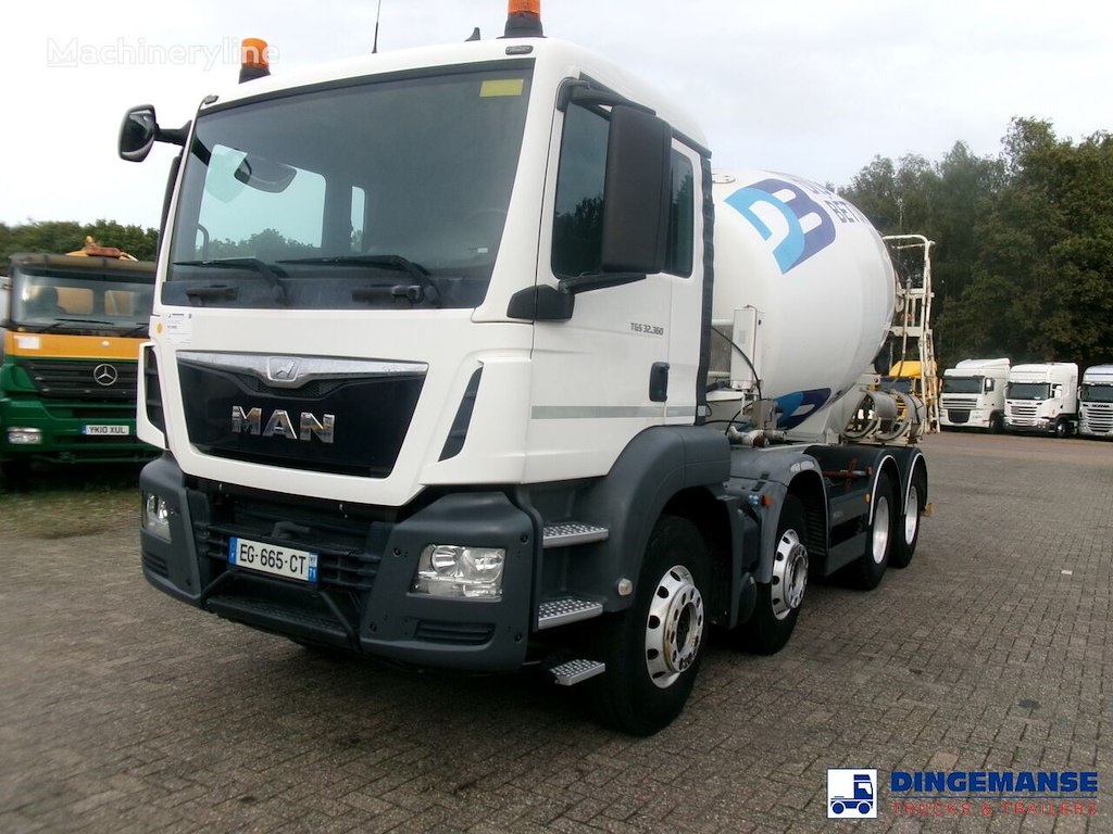 MAN TGS 32.360 8X4 Euro 6 Imer concrete mixer 9 m3 kamion s mešalicom za beton