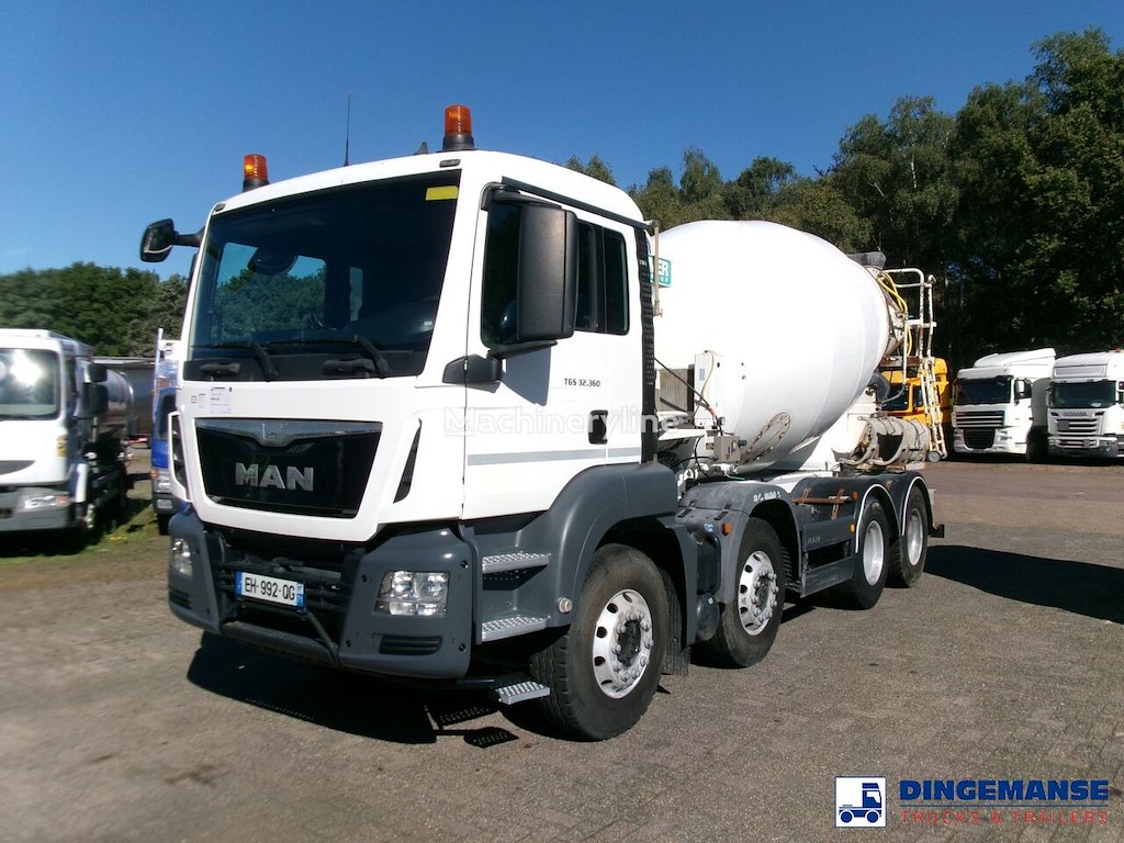 MAN TGS 32.360 8X4 Euro 6 Imer concrete mixer 9 m3 kamion s mešalicom za beton