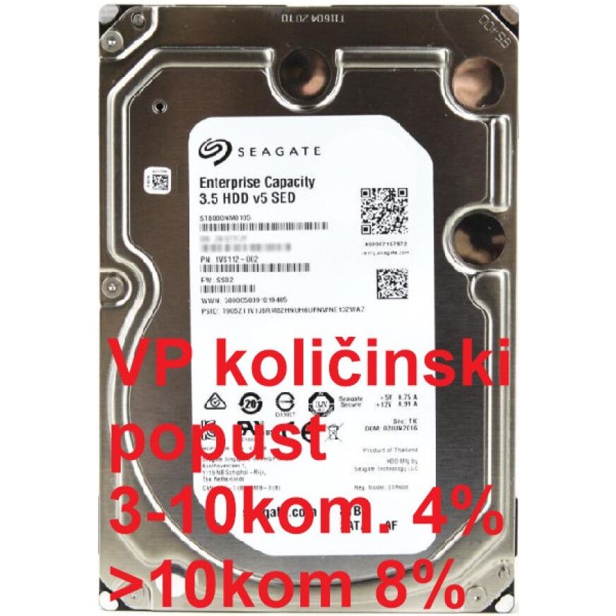 HDD 3.5 ** 8TB ST8000NM0105 Seagate Enterprise 512e 24x7 7200rpm 256mb SATA3