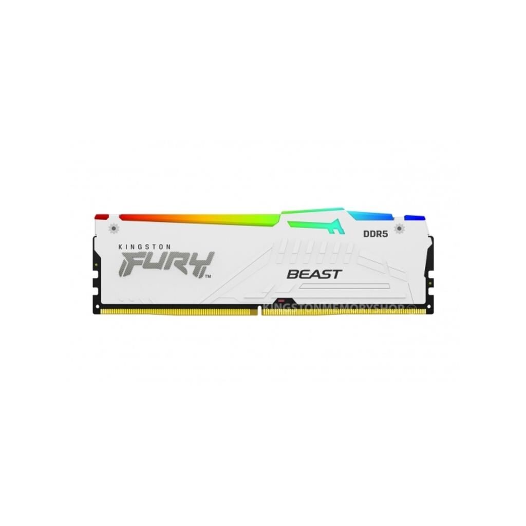 Memorija KINGSTON 32GB/DIMM/DDR5/5600MHz/CL36/FURY Beast White RGB EXPO