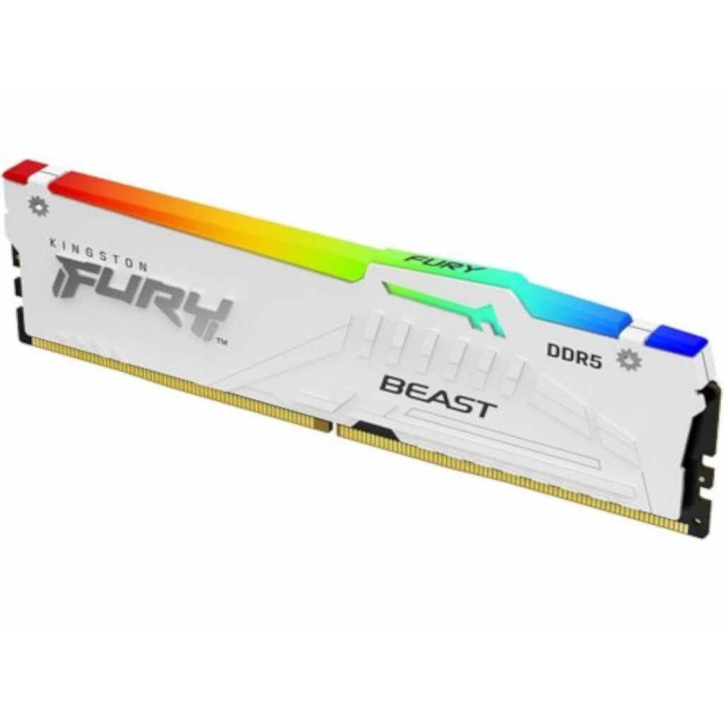 Memorija KINGSTON 16GB/DIMM/DDR5/6000MHz/CL36/FURY Beast White RGB EXPO