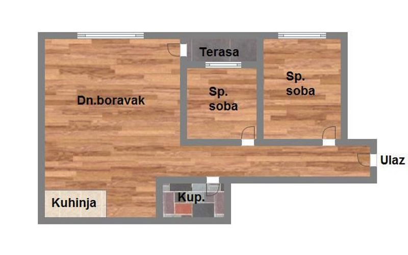 Sjajna izgradnja na dobroj lokaciji 55m2, Novo Naselje