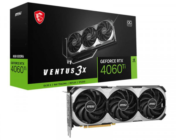 MSI GeForce RTX 4060 Ti VENTUS 3X E OC 8GB GDDR6 128-bit Grafička karta