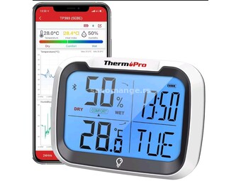 ThermoPro TP393 Bluetooth Digitalni Termometar - Higrometar