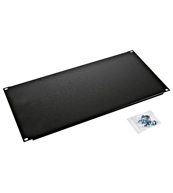 19" Slepi panel, metalni, 5HU, crni, RAL9005