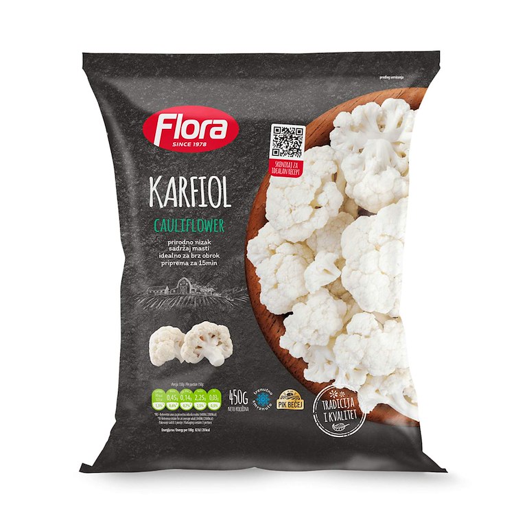 Karfiol smrz 450g flora