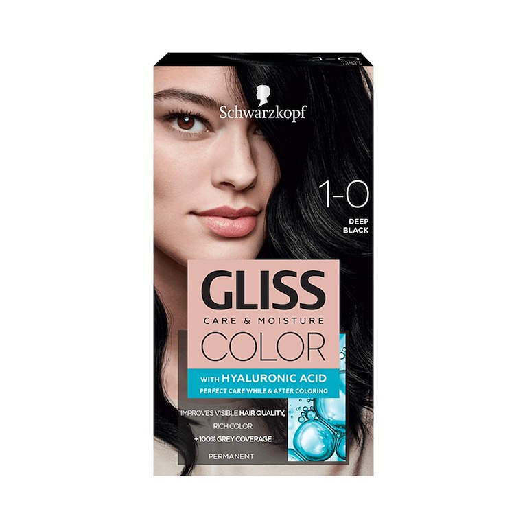 Gliss boja color 1-0 intenzivno crna gliss