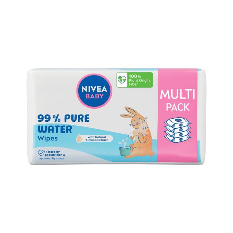 Nivea vl maramice baby 99% pure 57/1 3+1gratis nivea