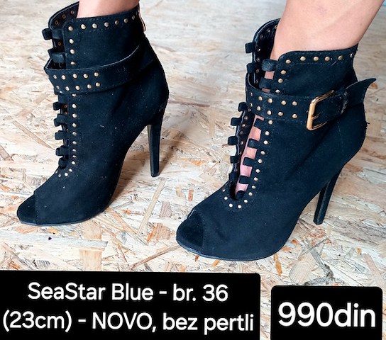 SeaStar Blue ženske cipele sandale štikle 36 NOVO