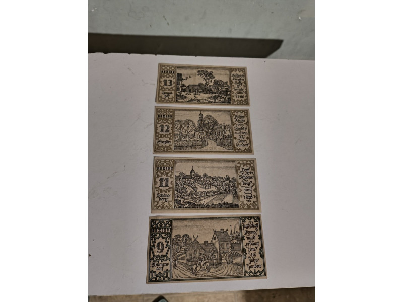 50 PFENINGA 4 NOVČANICE 1921.BERLIN