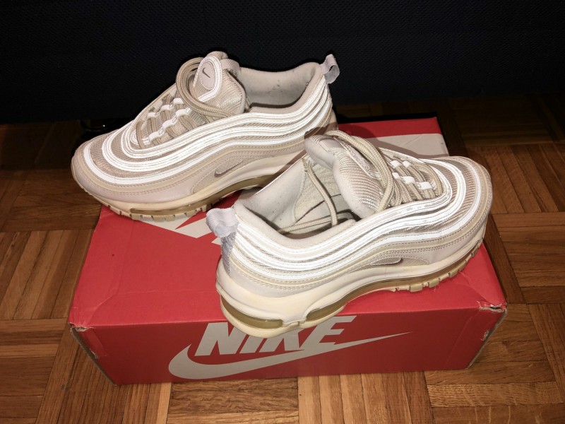 Nike Air Max 97, full white patike