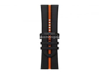 XIAOMI Mi Watch Black Orange Leather Strap