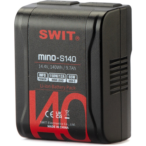 SWIT MINO-S140 140Wh Pocket Battery with D-Tap and USB Outputs (V-Mount)