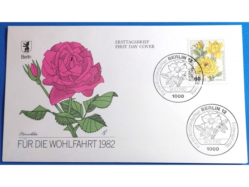 Nemačka BERLIN FDC 1982. Flora