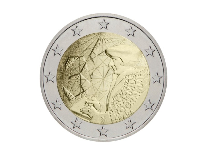 Spanija 2 euro 2022. UNC ERASMUS