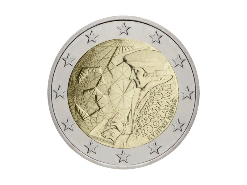 Kipar 2 euro 2022. UNC ERASMUS