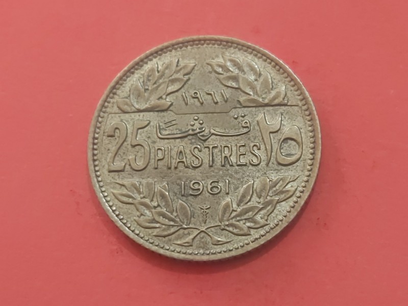 Liban - 25 piastres 1961 god