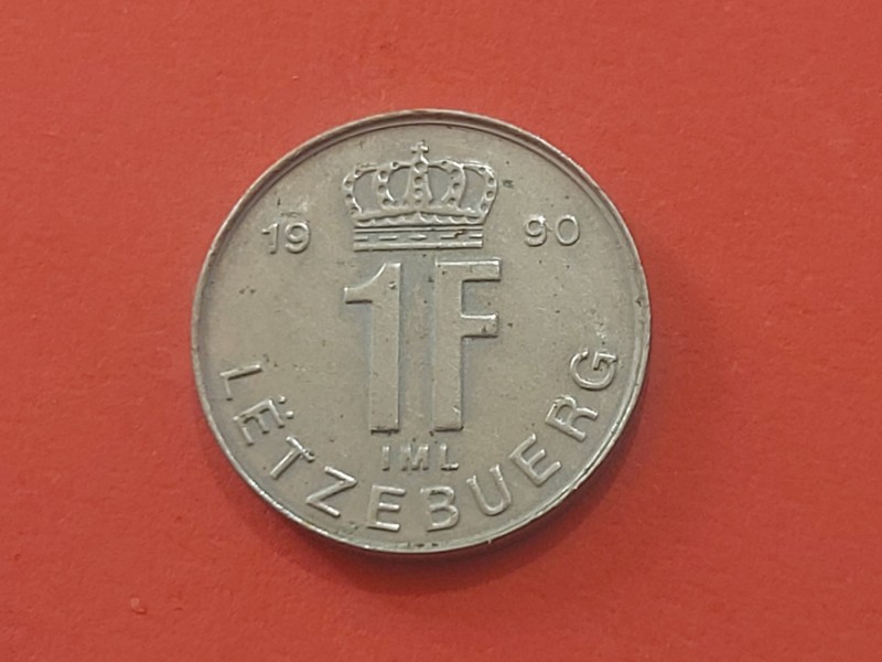 Luksemburg - 1 franc 1990 god