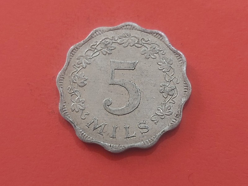 Malta - 5 mils 1972 god