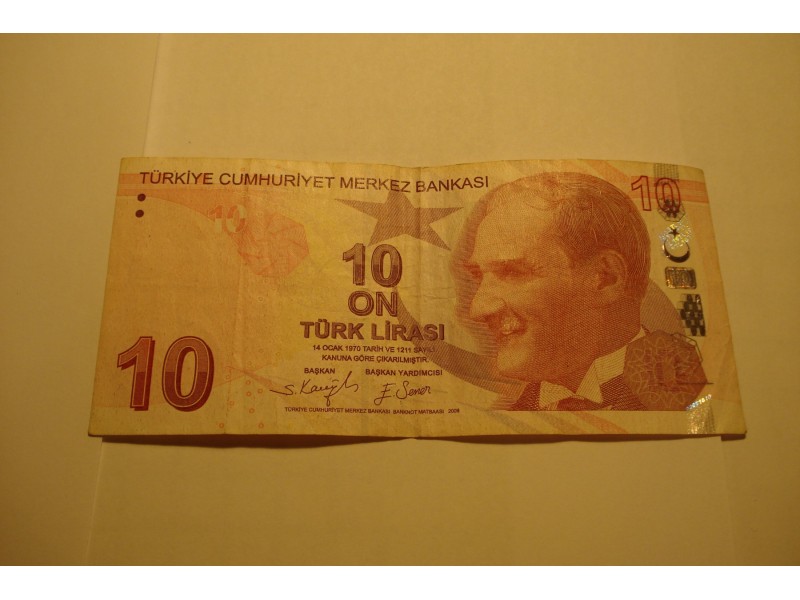 TURSKA - 10 LIRA