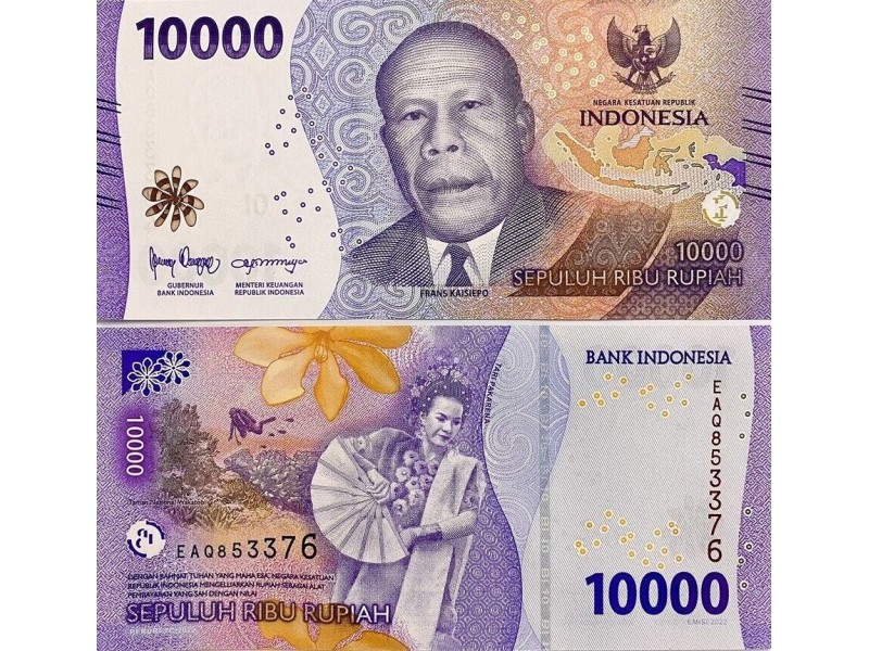 INDONESIA Indonezija 10000 Rupiah 2022 UNC, P-165