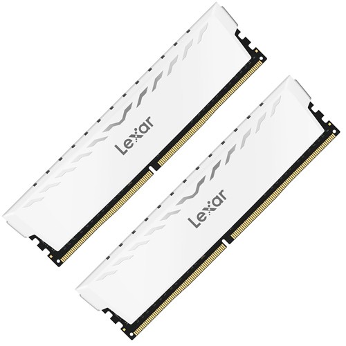 Lexar 32GB Kit (16GBx2) 3600 THOR White DDR4 Desktop DIMM memorija | LD4BU016G-R3600GDWG