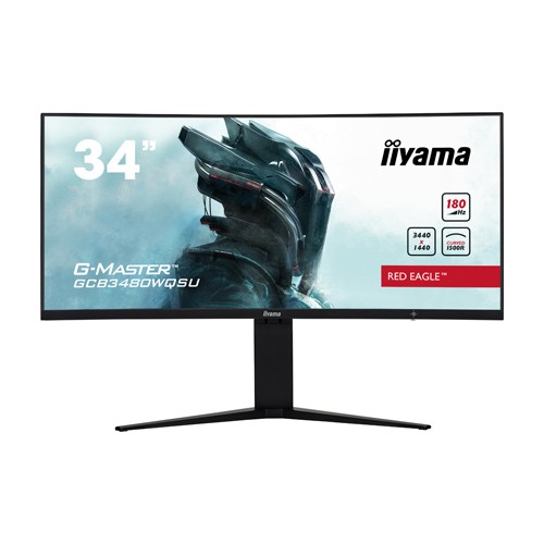 Iiyama 34″ UWQHD G-MASTER RED EAGLE Gaming zakrivljeni monitor | GCB3480WQSU-B1