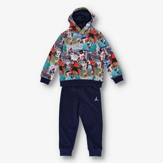 KIDS' BROOKLYN FLEECE HOODIE & PANTS SET 'MULTICOLOR'