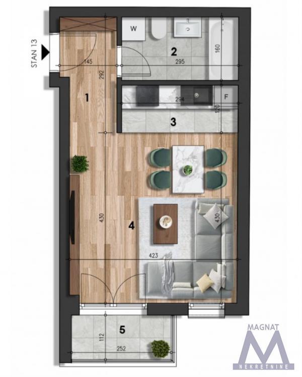 Stan na prodaju, 32m2, 82.000€