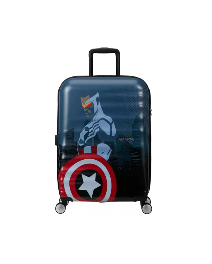 KOFER CAPTAIN AMERICA CITY WAVEBREAKER SPIN.67/24 TSA BLUE TROLLEY American Tourister