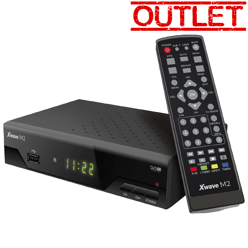 XWAVE Set Top Box M2 DVB-T2 OUTLET