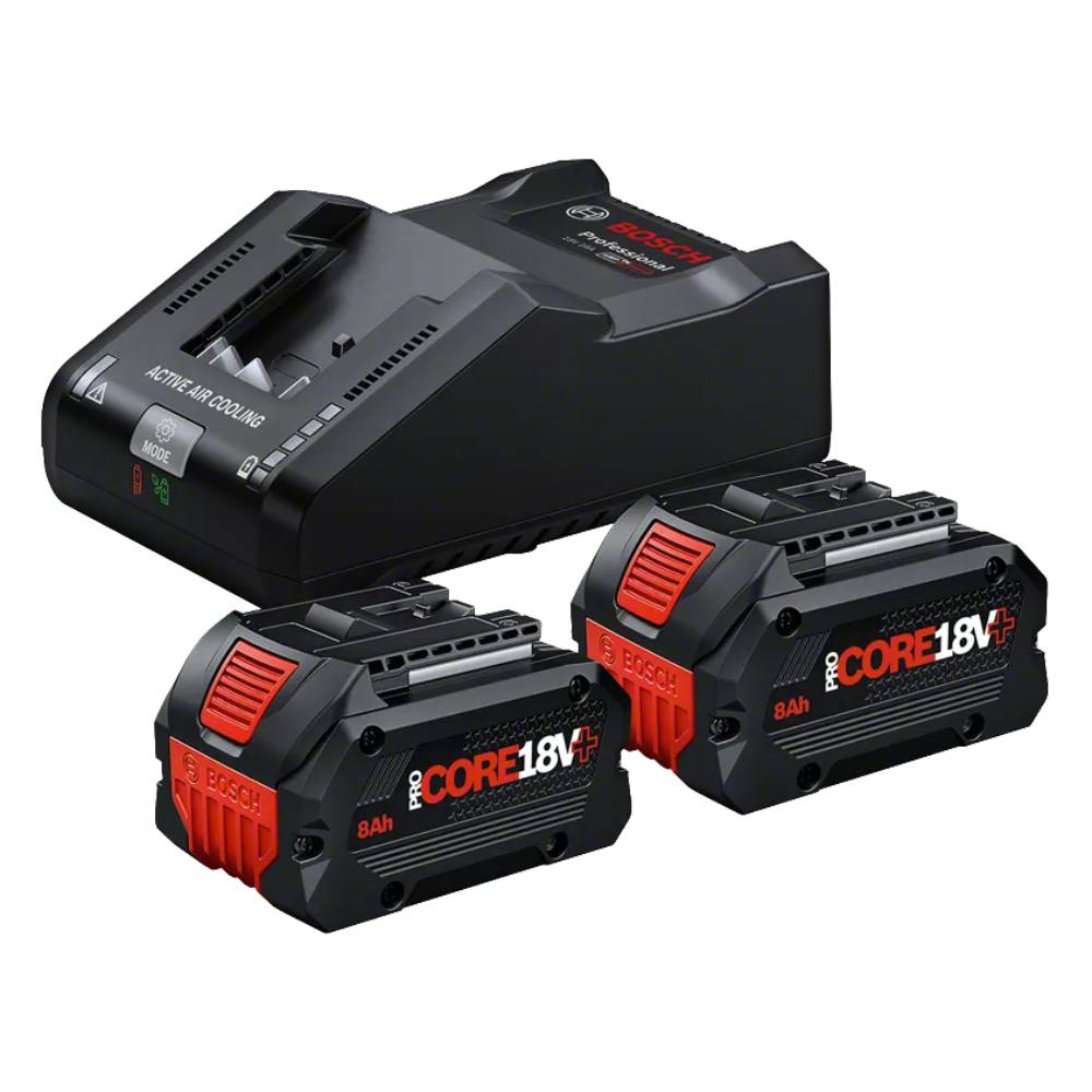 BOSCH 1600A02X03 2 x ProCORE 18V+ 8.0 Ah Professional Akumulator + GAL 18V-160 Punjač