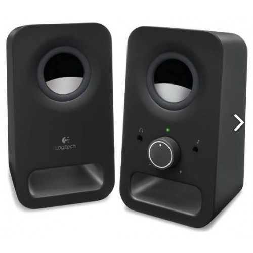 Logitech Z150 Multimedia Speakers, 2.0 System, Black