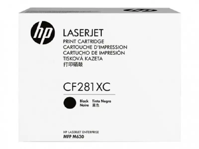 HP 81X HIGH YIELD BLACK CONTRACT ORIGINAL LASERJET TONER CARTRIDGE (CF281XC)