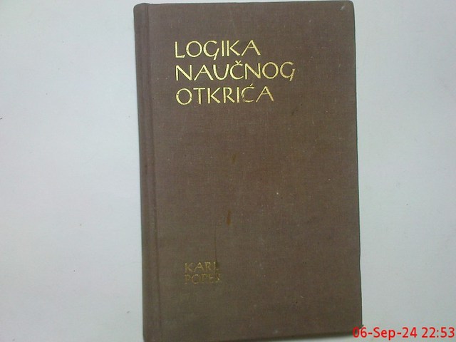 KARL POPER  -  LOGIKA NAUCNOG OTKRICA