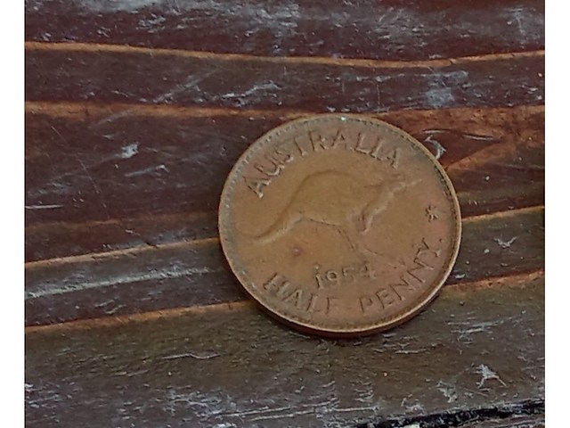 AUSTRALIJA HALF PENNY 1954