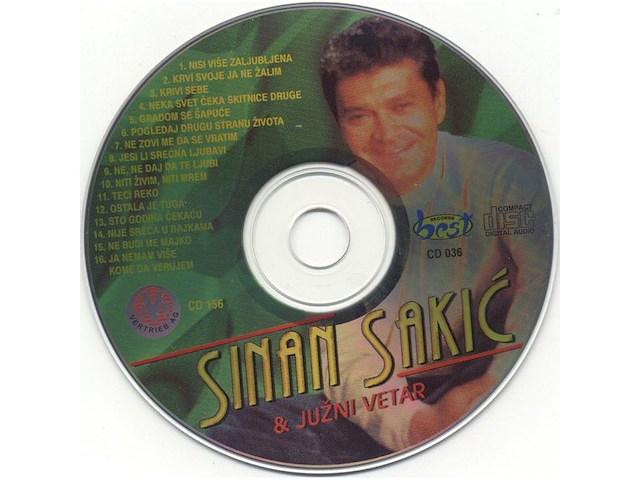 Sinan Sakić &; Južni Vetar  SAMO CD bez omota