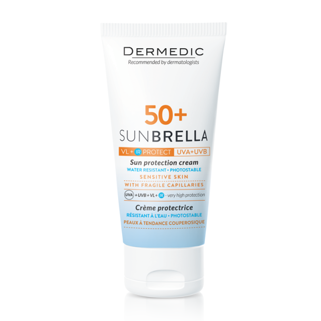 DERMEDIC SUNBRELLA ZAŠTITNA KREMA ZA KOŽU SA OSETLJIVIM KAPILARIMA SPF50+ 50ML