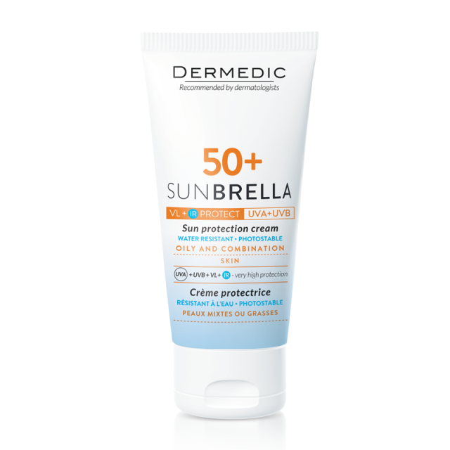 DERMEDIC SUNBRELLA ZAŠTITNA KREMA ZA MASNU I KOMBINOVANU KOŽU SPF50+ 50ML