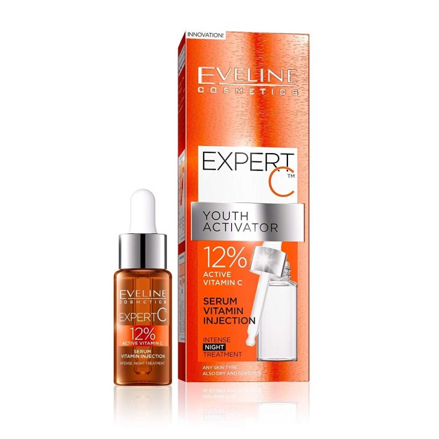 EVELINE EXPERT C NIGHT SERUM 18ML