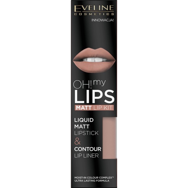 EVELINE OH MY LIPS SET ZA USNE BR. 1 NEUTRAL NUDE