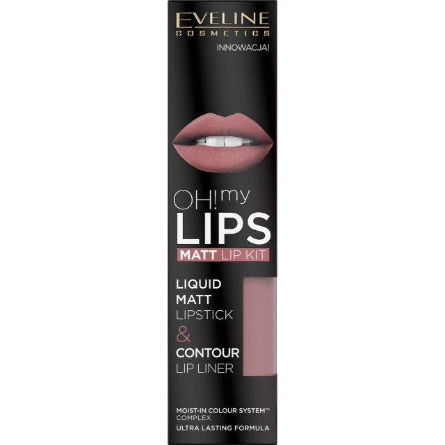 EVELINE OH MY LIPS SET ZA USNE BR. 7 BABY NUDE