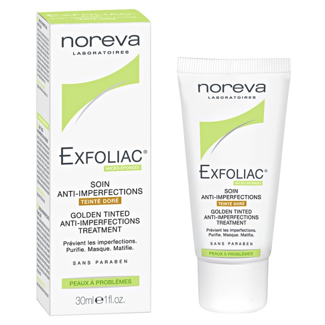 NOREVA EXFOLIAC HIDRANTNA TONIRANA KREMA ZLATNA 30ML