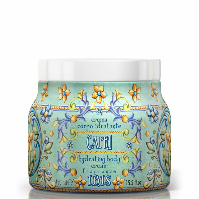 RUDY MAIOLICHE BODY CREAM HYDRATING 450ML IRIS OF CAPRI