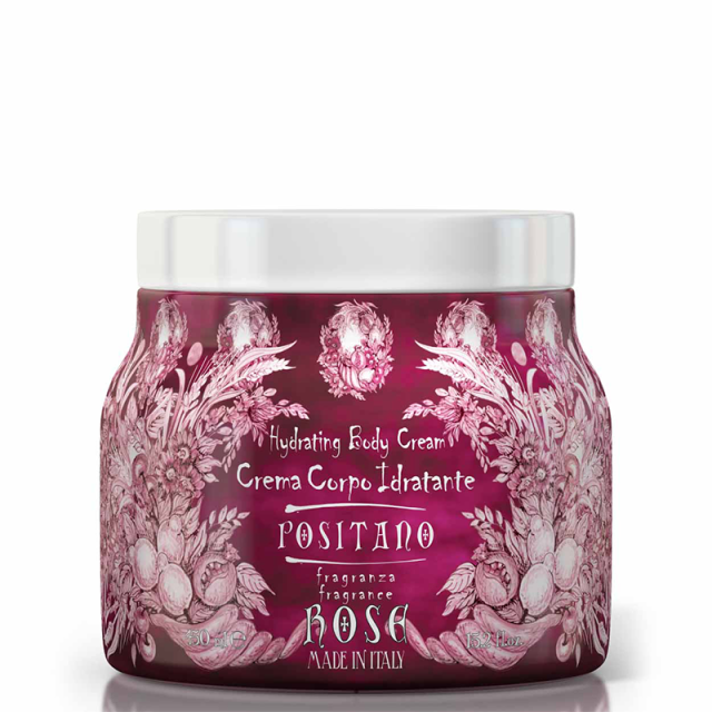 RUDY MAIOLICHE BODY CREAM HYDRATING 450ML POSITANO ROSE