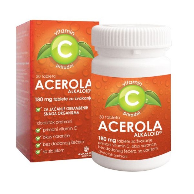 ACEROLA ALKALOID TABLETE180MG A30